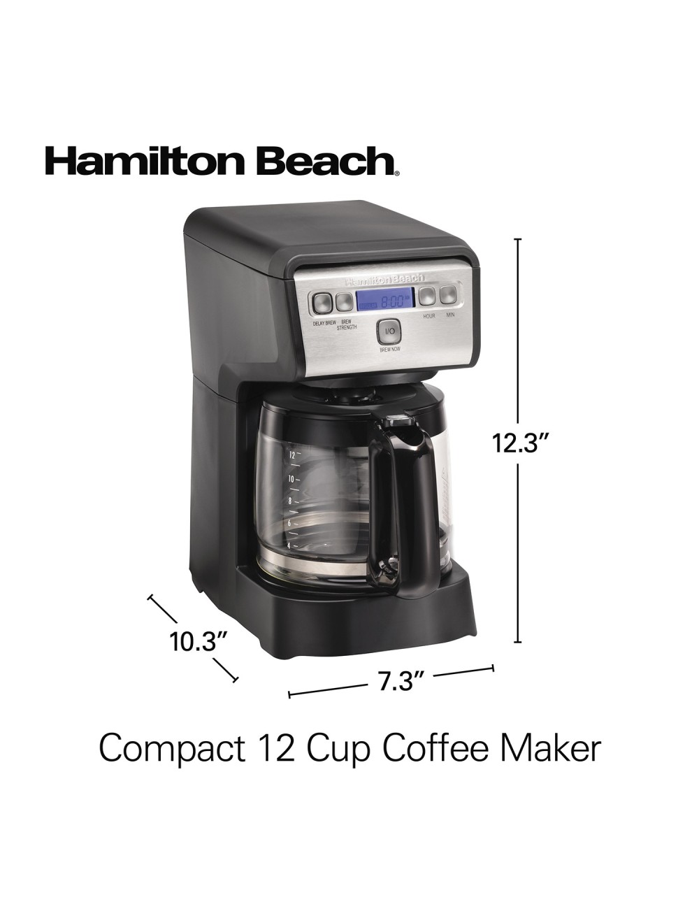 Cafetera Hamilton Beach 46200 Programable para 12 Tazas
